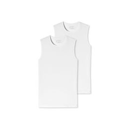 Unterhemd Schiesser "T-Shirt 2er Pack", Herren, Gr. 3XL, N-Gr, wei&szlig;, Obermaterial: 95% Baumwolle CO. 5% Elasthan EL., Unterhemden Unterhemd