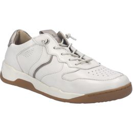 Sneaker Josef Seibel "Arleen 02, weiss-champagner", Damen, Gr. 41, wei&szlig; (wei&szlig;, champagner), Obermaterial: 100% Rindsleder Leather cow., Schuhe Sneaker