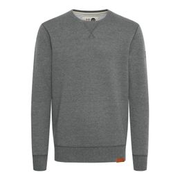 !Solid Longpullover SOLID "Sweatshirt SDTrip", Herren, Gr. 3XL, grau (dar grau m), Obermaterial: 50% Baumwolle CO. 50% Polyester PES., Sweatshirts Longpullover