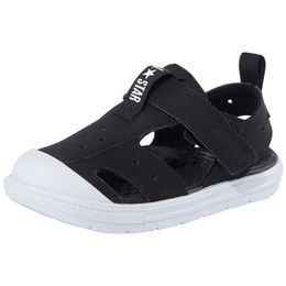 Sandale Converse "CHUCK TAYLOR UTILITY SANDAL EASY ON", M&auml;dchen, Gr. 23, schwarz-wei&szlig; (schwarz, wei&szlig;, schwarz), Synthetik, Schuhe Sandale