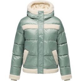 Winterjacke Ragwear "Winterjacke Editah Shiny YOUMODO", Damen, Gr. XS, gr&uuml;n (dusty gr&uuml;n), Obermaterial: 100% Polyester PES. Obermaterial: Futter: 100% Polyester PES. 100% Polyester PES., Jacken Winterjacke