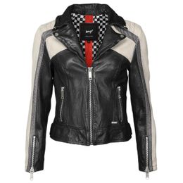 Lederjacke Maze "Lederjacke Colusa", Damen, Gr. M, schwarz, Obermaterial: 100% Lammleder LEL. Futter: 100% Polyester PES., Jacken Lederjacke