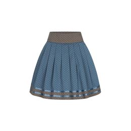 N&uuml;bler Dirndl N&Uuml;BLER "Trachtenrock Gerlinde", Damen, Gr. 40, EURO, blau, Obermaterial: 100% Baumwolle CO., Kleider Dirndl