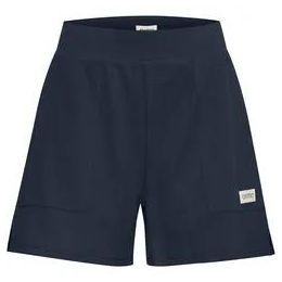 Shorts oxmo "Shorts OXWim", Damen, Gr. L, N-Gr, blau (total eclipse), Obermaterial: 57% Baumwolle CO. 43% Polyester PES., Hosen Shorts