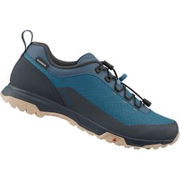 Fahrradschuh Shimano "Herren - Fahrradschuhe ET501", Herren, Gr. 40, blau, Obermaterial: 100% Synthetik synthetic., Schuhe Fahrradschuh