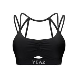 Sporttop YEAZ "Top HORIZON", Damen, Gr. S, schwarz, Obermaterial: 78% Polyester PES. 22% Elasthan EL., Tops Sporttop