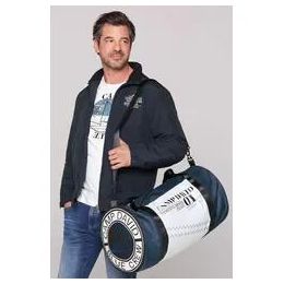 Sporttasche CAMP DAVID, Gr. B/H/T: 60cm x 31cm x 31cm, wei&szlig;, Polyester, bedruckt, Taschen Sporttasche, mit abnehmbarem Schulterriemen