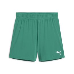 Trainingsshorts Puma "TEAMGOAL SHORTS WMNS", Damen, Gr. XL, N-Gr, wei&szlig; (sport gr&uuml;n, Puma wei&szlig;), Interlock, Obermaterial: 100% Polyester, unifarben, regular fit kniefrei, Hosen Trainingsshorts, aus Interlock-Material, kniefrei, sportlicher Stil