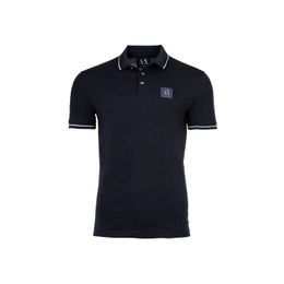 Poloshirt Armani Exchange "Poloshirt", Herren, Gr. S, blau (marine), Obermaterial: 100% Baumwolle CO., Shirts Poloshirt