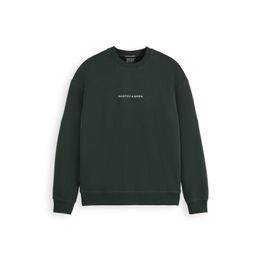 Scotch & Soda Sweatshirt SCOTCH & SODA "Sweatshirt CORE - Logo Front Chest Sweat", Herren, Gr. M, gr&uuml;n (dunkelgr&uuml;n), Obermaterial: 100% Baumwolle CO., Sweatshirts Sweatshirt