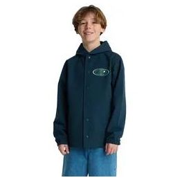 Outdoorjacke Quiksilver "Rain Cloud", Jungen, Gr. 12, blau (schwarz navy), Obermaterial: 65% Walkfrottier, 35% Nylon;, Jacken Outdoorjacke