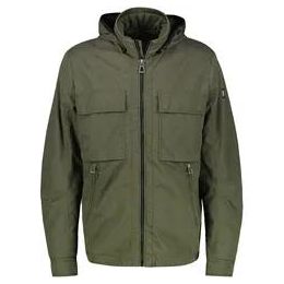 Outdoorjacke Lerros "Blouson mit abnehmbarer Kapuze", Herren, Gr. 3XL, gr&uuml;n (deep olive), 75% Baumwolle, 25% Polyamid, Jacken Outdoorjacke