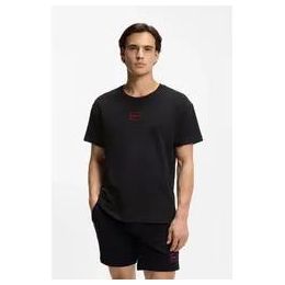T-Shirt HUGO UNDERWEAR "Laze T-Shirt", Herren, Gr. XXL, schwarz (schwarz 001), Jersey, Obermaterial: 95% Baumwolle, 5% Elasthan, unifarben, regular fit, Rundhals, eingesetzt normaler Saum, Shirts T-Shirt, mit Rundhalsausschnitt