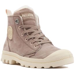 Winterboots Palladium "PAMPA HI ZIP WL", Damen, Gr. 37,5, braun, Leder, Schuhe Winterboots, Winterschuhe, Schn&uuml;rboots, Winterstiefel, Snowboots, gef&uuml;ttert