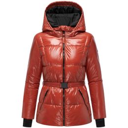 Steppjacke Navahoo "Steppjacke Eisglanz 14", Damen, Gr. M, braun (schwarz terracotta), Obermaterial: 100% Nylon NY. Obermaterial: Futter: 100% Polyester PES. 100% Polyester PES., Jacken Steppjacke