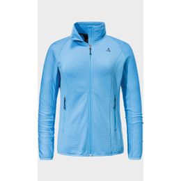 Sch&ouml;ffel Fleecejacke SCH&Ouml;FFEL "Fleece Jk Style Cascata WMS", Damen, Gr. 40, blau (8105, blau), Oberstoff: 94% Polyester, 6% Elasthan, regular fit, hoch geschlossener Ausschnitt, Jacken Fleecejacke