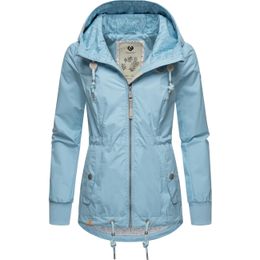 Outdoorjacke Ragwear "&Uuml;bergangsjacke Danka", Damen, Gr. XS, blau (light blau23), Obermaterial: 100% Polyester PES. Obermaterial: Futter: 100% Polyester PES., Jacken Outdoorjacke