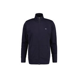 Sweatshirt Gant "Sweatjacke Regular Shield Full Zip Sweat", Herren, Gr. XL, blau, Obermaterial: 87% Baumwolle CO. 13% Polyester PES., Sweatshirts Sweatshirt