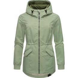 Outdoorjacke Ragwear "&Uuml;bergangsjacke Dowey Tech", Damen, Gr. L, gr&uuml;n (dusty gr&uuml;n), Obermaterial: 100% Polyester PES. Obermaterial: Futter: 100% Polyester PES., Jacken Outdoorjacke