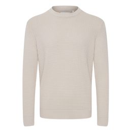 Strickfleece-Pullover Casual Friday "Strickpullover CFKarlo", Herren, Gr. XXL, beige (light sand), Obermaterial: 100% Baumwolle CO., Pullover Strickfleece-Pullover