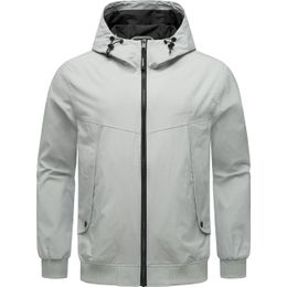 Outdoorjacke Ragwear "Outdoorjacke Tyller", Herren, Gr. 4XL, grau (light grau), Obermaterial: 74% Baumwolle CO. 26% Nylon NY. Obermaterial: Futter: 100% Polyester PES., Jacken Outdoorjacke