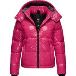 Steppjacke Ragwear "Winterjacke Roobie", Damen, Gr. XXL, pink (fuchsia), Obermaterial: 100% Nylon NY. Obermaterial: Futter: 100% Polyester PES. 100% Polyester PES., Jacken Steppjacke