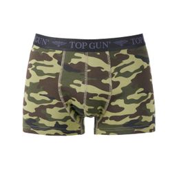 Boxer Top Gun "Boxershorts Doppelpack TGUW002", Herren, Gr. S, bunt (camo, olive), Obermaterial: 95% Baumwolle CO. 5% Elasthan EL., Unterhosen Boxer