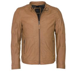 Lederjacke Maze "Lederjacke Jack", Damen, Gr. XXL, braun (cognac), Obermaterial: 100% Lammleder LEL. Futter: 100% Baumwolle CO., Jacken Lederjacke