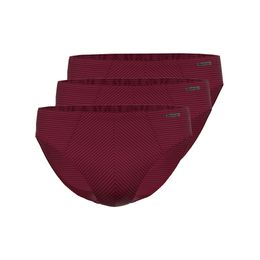 Minislip Ammann "3er Pack Mini Slip Day Modern / Cotton & More", Herren, Gr. 8, rot (bordeaux), Single Jersey, Obermaterial: 57% Modal CMD. 35% Baumwolle CO. 8% Elasthan EL., Unterhosen Minislip