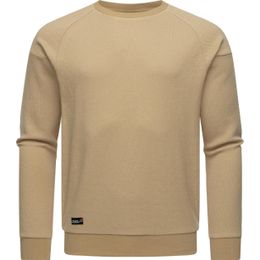 Sweater Ragwear "Sweatshirt Doren", Herren, Gr. 3XL, beige (sand), Obermaterial: 50% Baumwolle CO. 50% Polyester PES., Sweatshirts Sweater