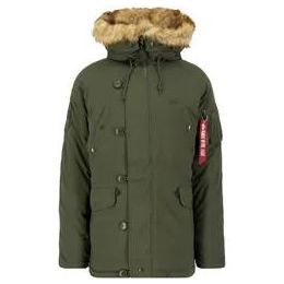 Winterjacke Alpha Industries "Explorer", Herren, Gr. M, gr&uuml;n (dunkelgr&uuml;n), Obermaterial: 53% Nylon, 47% Polyester; Futter: 100% Nylon; F&uuml;llung: 100% Polyester, Jacken Winterjacke