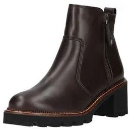 Stiefelette Paul Green "Paul Green Stiefelette Glattleder", Damen, Gr. 38,5, espresso, Glattleder, Schuhe Stiefelette