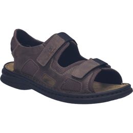 Sandale Josef Seibel "Max 61, moro", Herren, Gr. 40, braun (moro), Obermaterial: 80% Rindsleder Leather cow. 20% Textilmaterial TEXMAT., Schuhe Sandale