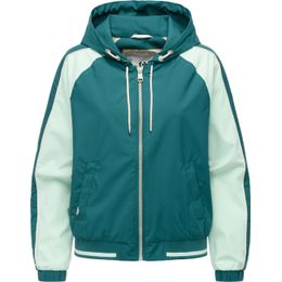Outdoorjacke Ragwear "Outdoorjacke Nicandra Sporty YOUMODO", Damen, Gr. XXL, gr&uuml;n (ocean gr&uuml;n), Obermaterial: 100% Polyester PES. Obermaterial: Futter: 100% Polyester PES., l&auml;ssig geschnitten, Rundhals, &Auml;rmel ohne &Auml;rmelschlitz B&uuml;ndchen, Jacken Outdoorjacke, Sportliche &Uuml;bergangsjacke mit Kapuze