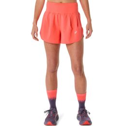 Laufshorts asics "ROAD 3.5IN SHORT", Damen, Gr. XS (34), N-Gr, coral reef, Obermaterial: 100% Polyester, Hosen Laufshorts
