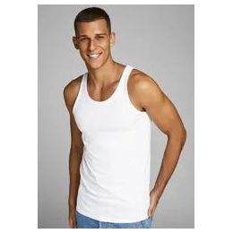 Jack & Jones Muskelshirt JACK & JONES "BASIC TANK TOP", Herren, Gr. XS, wei&szlig;, Jersey, Obermaterial: 100% Baumwolle, unifarben, l&auml;ssig geschnitten normal, Rundhals, Shirts
