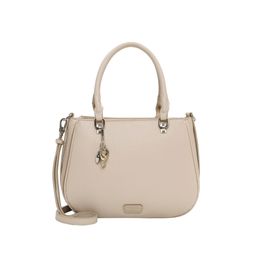 Shopper Tamaris "Shopper TAS Katharina", Damen, Gr. B/H/T: 28cm x 22cm x 8cm 0, beige (beige 400), Polyurethan, Taschen Shopper