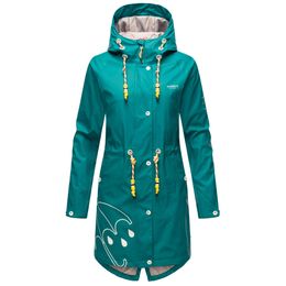 Outdoorjacke Marikoo "Marikoo Dancing Umbrella Damen Jacke B924", Damen, Gr. XS, gr&uuml;n (dunkelgr&uuml;n), Obermaterial: 70% Polyester PES. 30% Polyurethan PU., Jacken Outdoorjacke