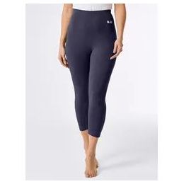 Leggings feel good, Damen, Gr. 40/42, Normalgr&ouml;&szlig;en, blau (marine), 95% Baumwolle, 5% Elasthan, unifarben, Hosen Leggings