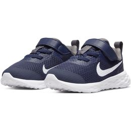 Laufschuh Nike "REVOLUTION 6 (TD)", Jungen, Gr. 19,5, blau (midnight, navy, wei&szlig;, flat, pewter), Synthetik, Textil, Schuhe Laufschuh, f&uuml;r Kinder