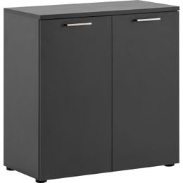 Aktenschrank Schildmeyer "Serie 1500", grau (anthrazit), B:80,2cm H:84,2cm T:41cm, FSC-zertifizierter Holzwerkstoff, Schr&auml;nke, Aktenschrank, Kommode