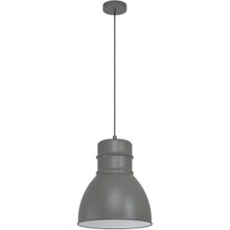 Eglo H&auml;ngeleuchte "EBURY", grau (grau, wei&szlig;), &Oslash; 38 H: 110cm, 1 Stk., Leuchten, H&auml;ngeleuchte aus Stahl - exkl. E27 - 60W, H&auml;ngeleuchte