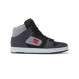 Sneaker DC Shoes "Manteca 4 Hi Zero Waste", Herren, Gr. 7,5(40), rot (schwarz, rot, grau), Obermaterial:Obermaterial: Leder (Kuh) / Futter: Textil / Au&szlig;ensohle: Gummi;, Schuhe Sneaker