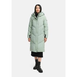 Winterjacke Marikoo "Marikoo Teonaa 16 Steppmantel N101", Damen, Gr. L, gr&uuml;n (smokey mint), Obermaterial: 100% Polyester PES., Jacken Winterjacke