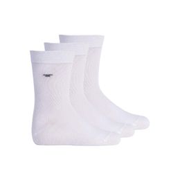 Kurzsocken Tom Tailor "Socken 3er Pack", M&auml;dchen, Gr. 23-26, wei&szlig;, Obermaterial: 77% Baumwolle CO. 20% Polyamid PA. 3% Elasthan EL., Socken Kurzsocken