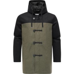 Outdoorjacke Ragwear "Dufflecoat Dorvan YOUMODO", Herren, Gr. XXL, gr&uuml;n (schwarz olive), Obermaterial: 100% Polyester PES. Obermaterial: Futter: 100% Polyester PES. 100% Polyester PES., Jacken Outdoorjacke