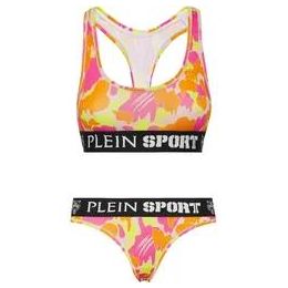 Set: Soft-BH Plein Sport "Camouflage", Damen, Gr. S, N-Gr, bunt (33, fuxia), Obermaterial: 95% Baumwolle, 5% Elasthan, BH-Sets