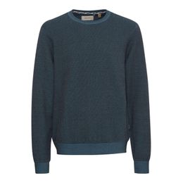 Strickfleece-Pullover Blend "Strickpullover BHSweatshirt", Herren, Gr. XXL, blau (provincial blau), Obermaterial: 100% Baumwolle CO., Pullover Strickfleece-Pullover