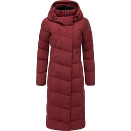 Wintermantel Ragwear "Wintermantel Pavla Long Soft YOUMODO", Damen, Gr. 5XL, rot (wine rot), Obermaterial: 100% Polyester PES. Obermaterial: Futter: 100% Polyester PES. 100% Polyester PES., M&auml;ntel Wintermantel