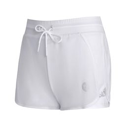 Shorts YEAZ "Shorts SQUAT", Damen, Gr. XXS, US, wei&szlig;, Obermaterial: 80% Nylon NY. 20% Elasthan EL., Hosen Shorts